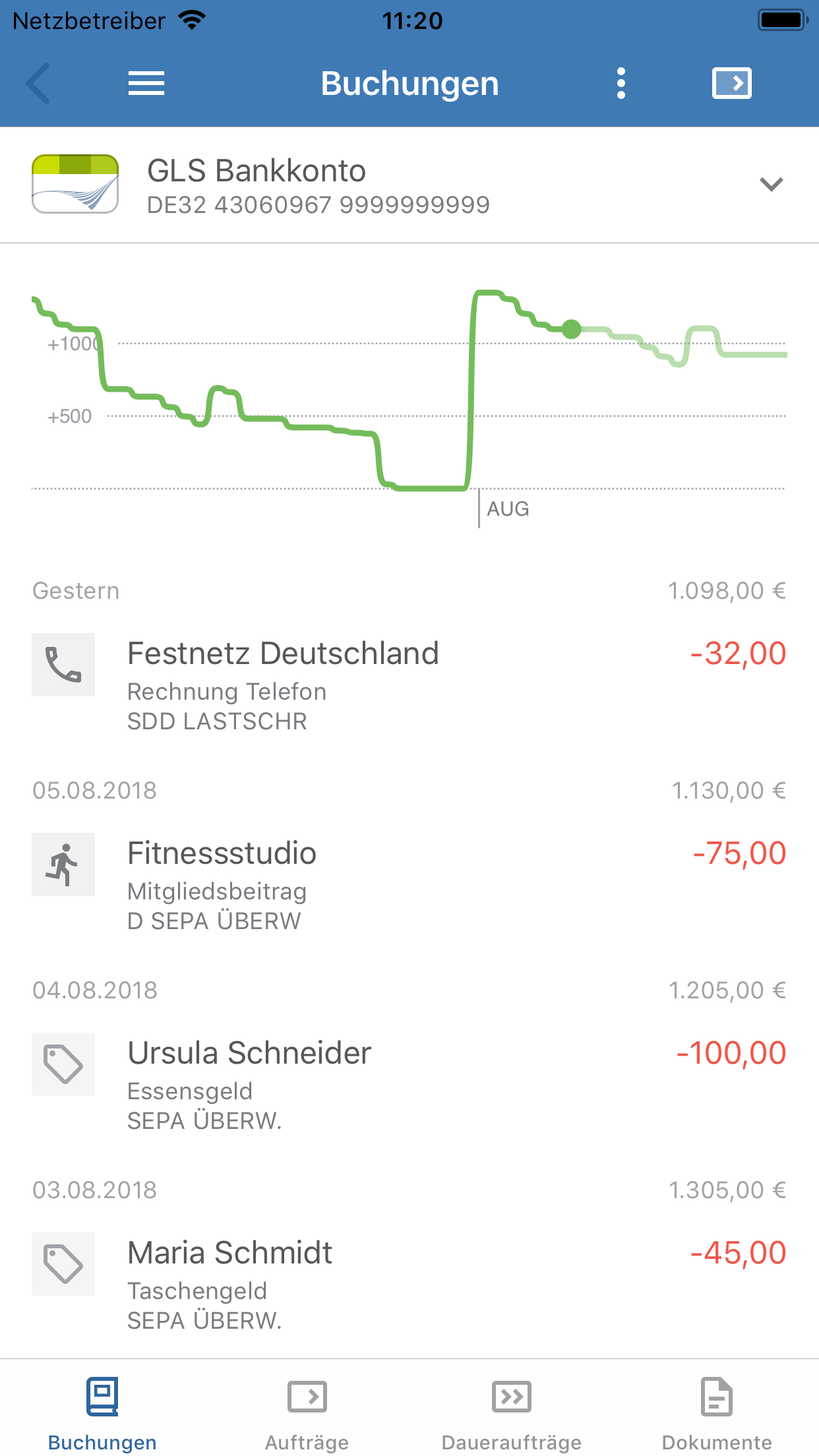 Banking 4i Bildschirmfotos